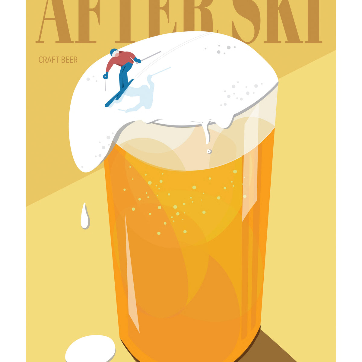 Afterski Beer Poster - 50x70 - Merchsweden