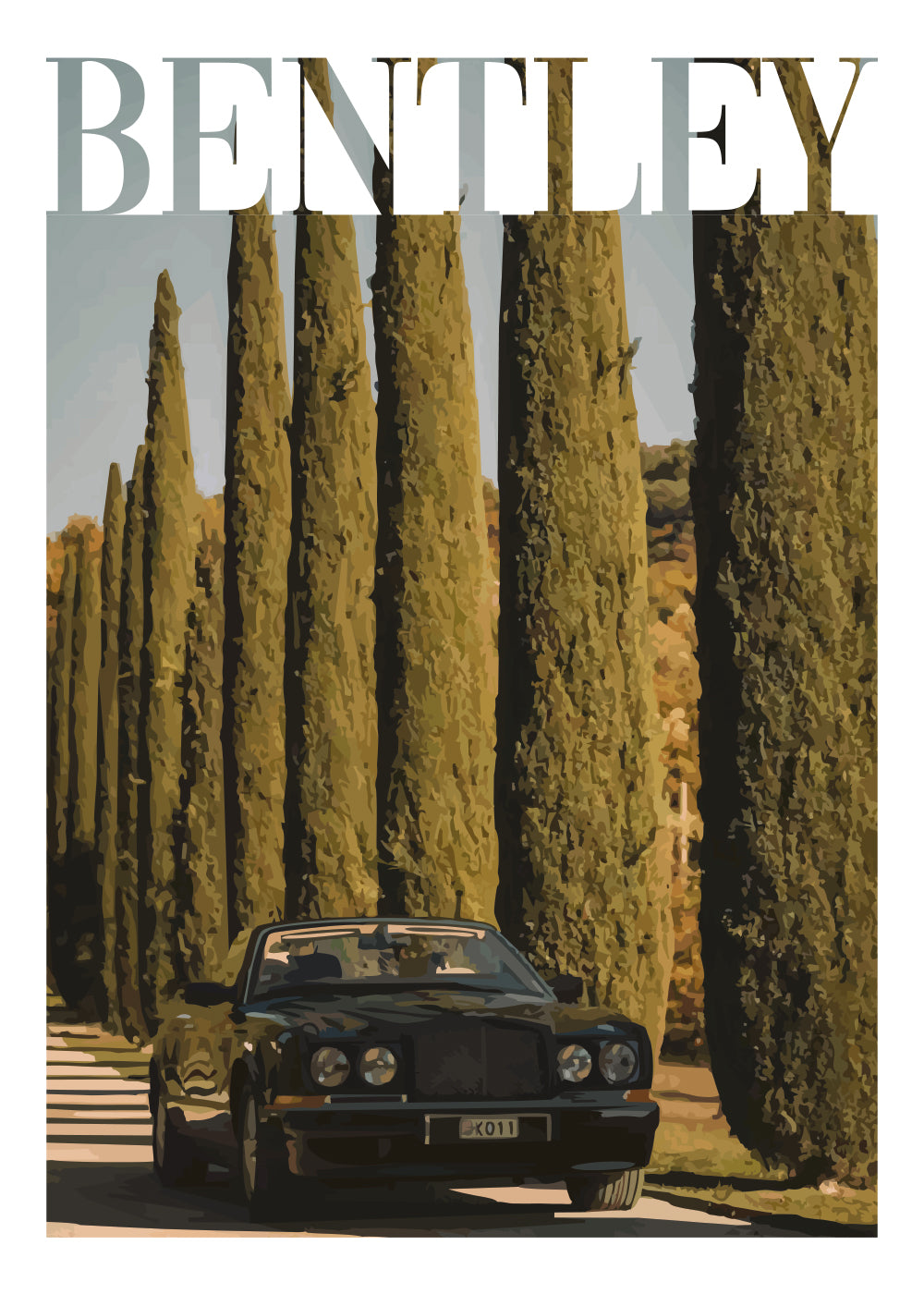 "Bentley No.2" Poster - 30x40, 50x70, 70x100 - Merchsweden