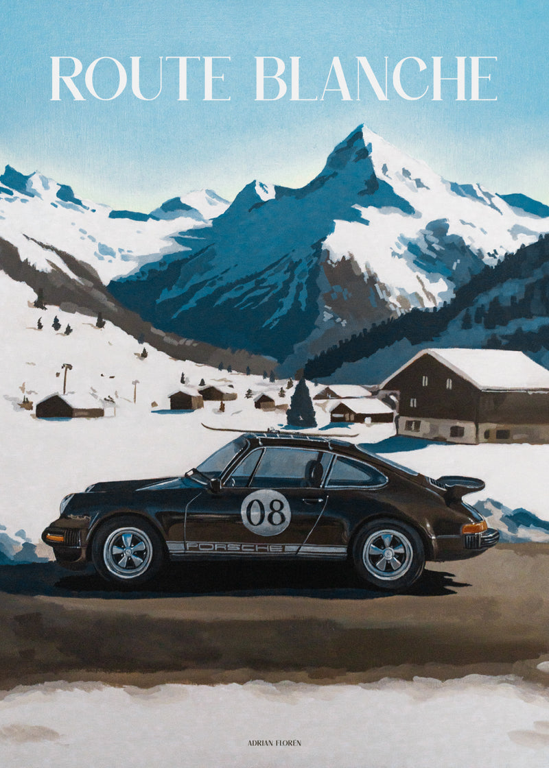 Route Blance Poster - Alpkonst & Skidåkning | Adrian Florén