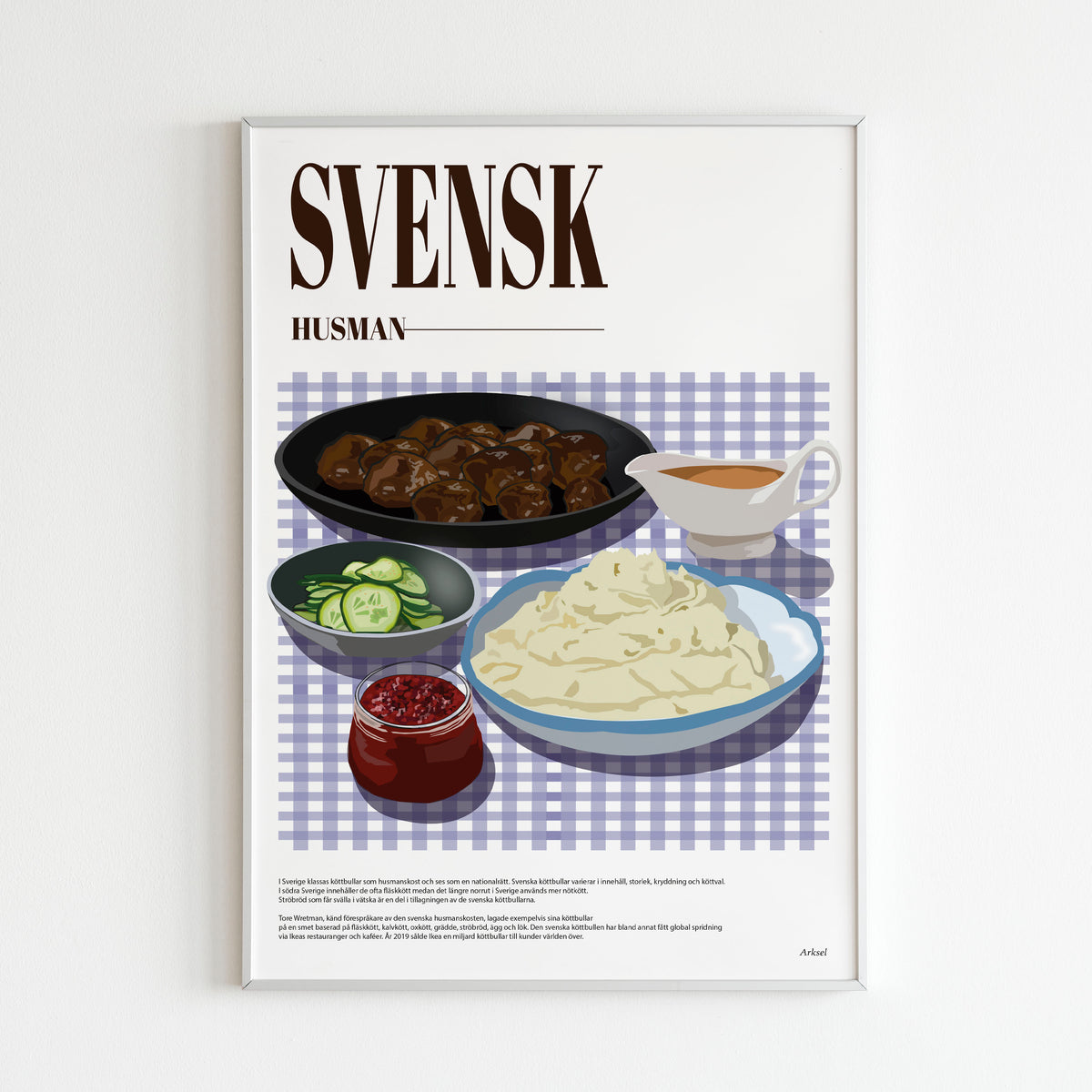 Svensk Husman Poster - 50x70 - Merchsweden