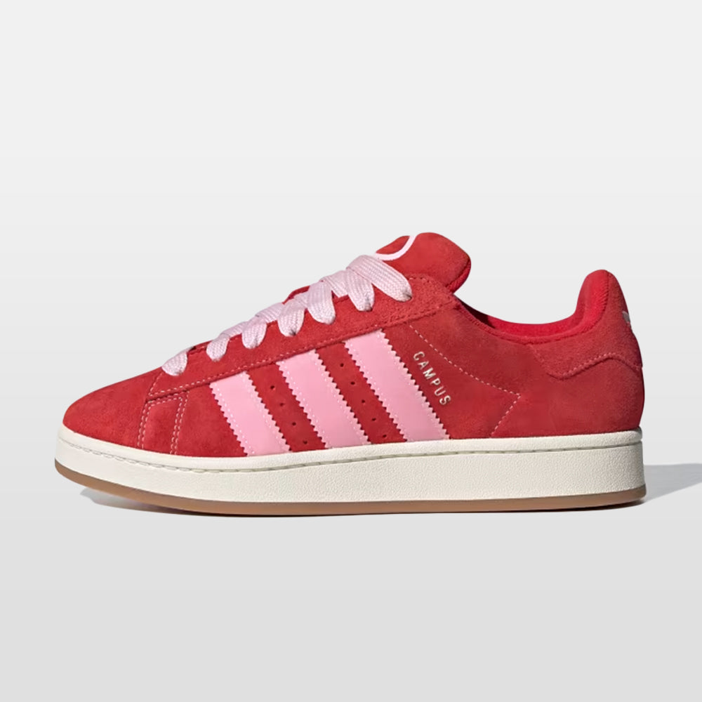 Adidas Campus 00s Better Scarlet Clear Pink | Rosa Röda skor – Merchsweden