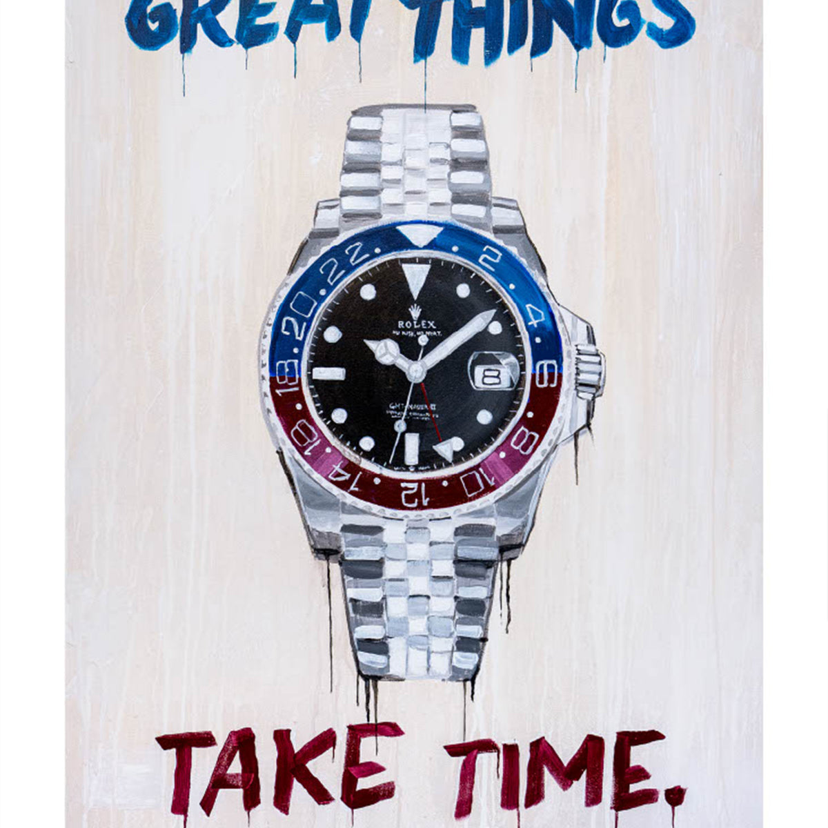 "Great Things, Take Time" Poster - 50x70 - Merchsweden