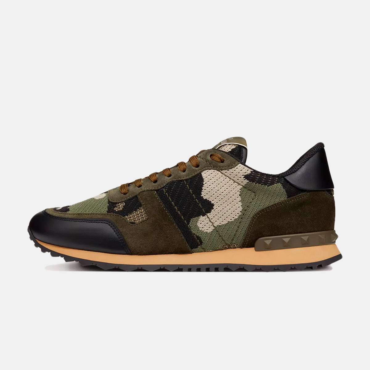 Valentino Garavani Rockrunners Black Army Green - 5Y25072QRK31R ...