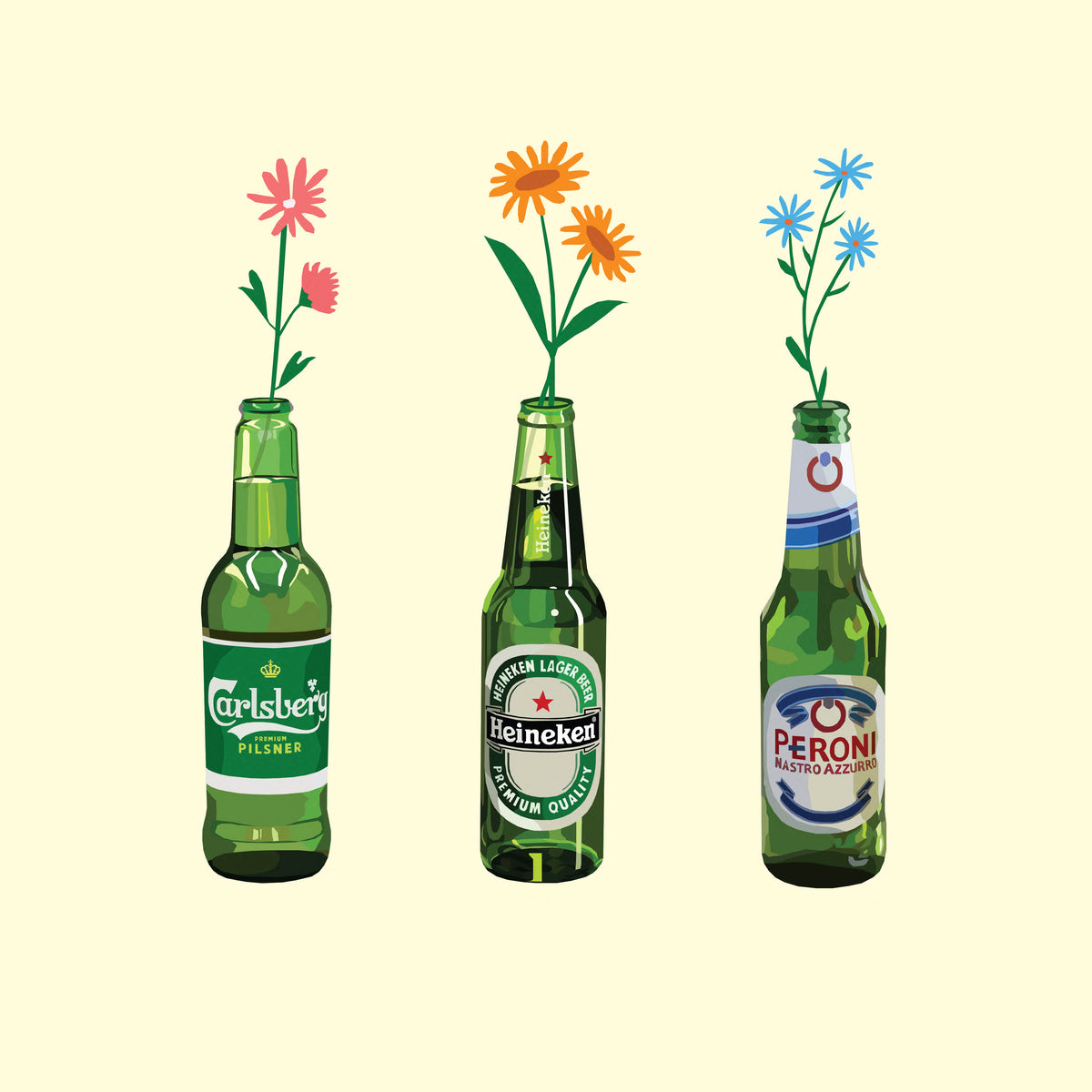 Sprouting Beer Poster - 50x70 - Merchsweden