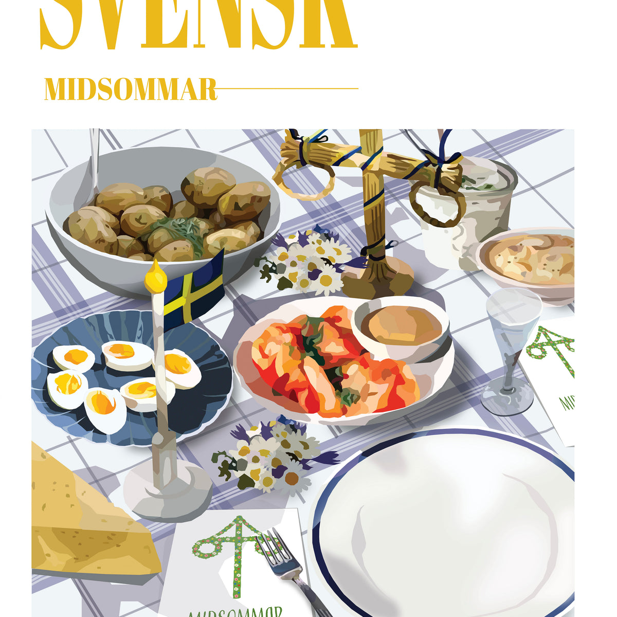 Svensk Midsommar Poster - 50x70 - Merchsweden