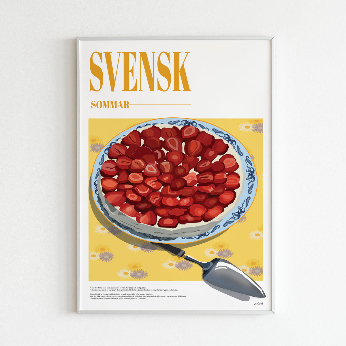 Svensk Sommar Poster - 50x70 - Merchsweden