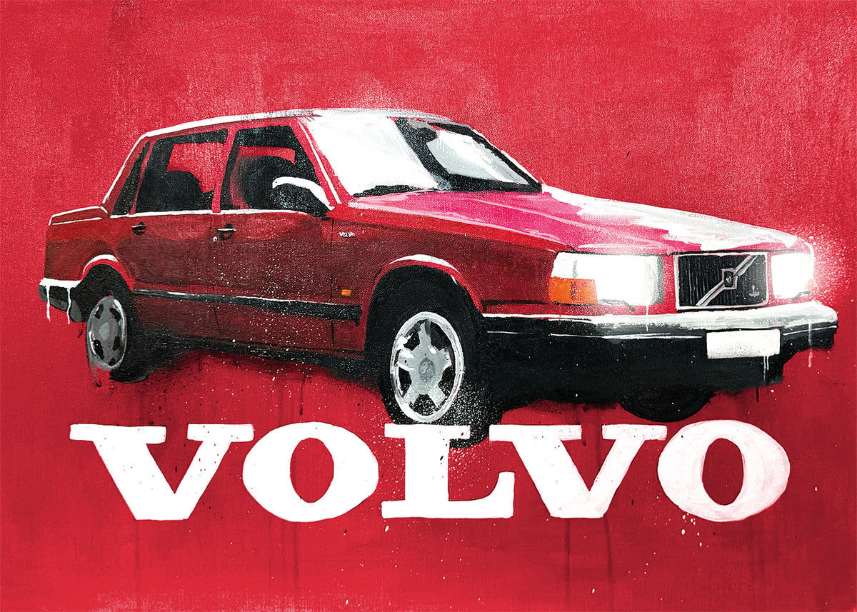 "Volvo 740" Poster - 40x30, 70x50, 100x70 - Merchsweden